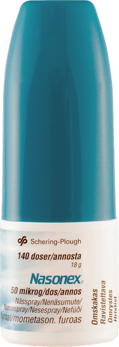 Nasonex® (Nässpray, suspension 50 mikrog/dos) • Bipacksedel | FASS Patient