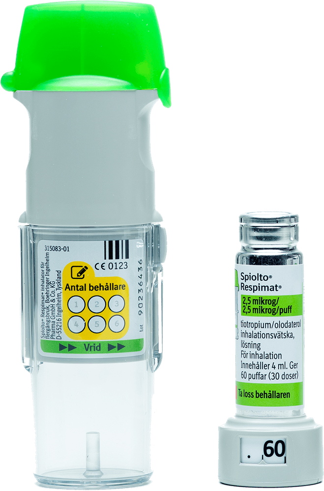 Spiolto Respimat (Inhalationsvätska, lösning 2,5 mikrogram/2,5 ...